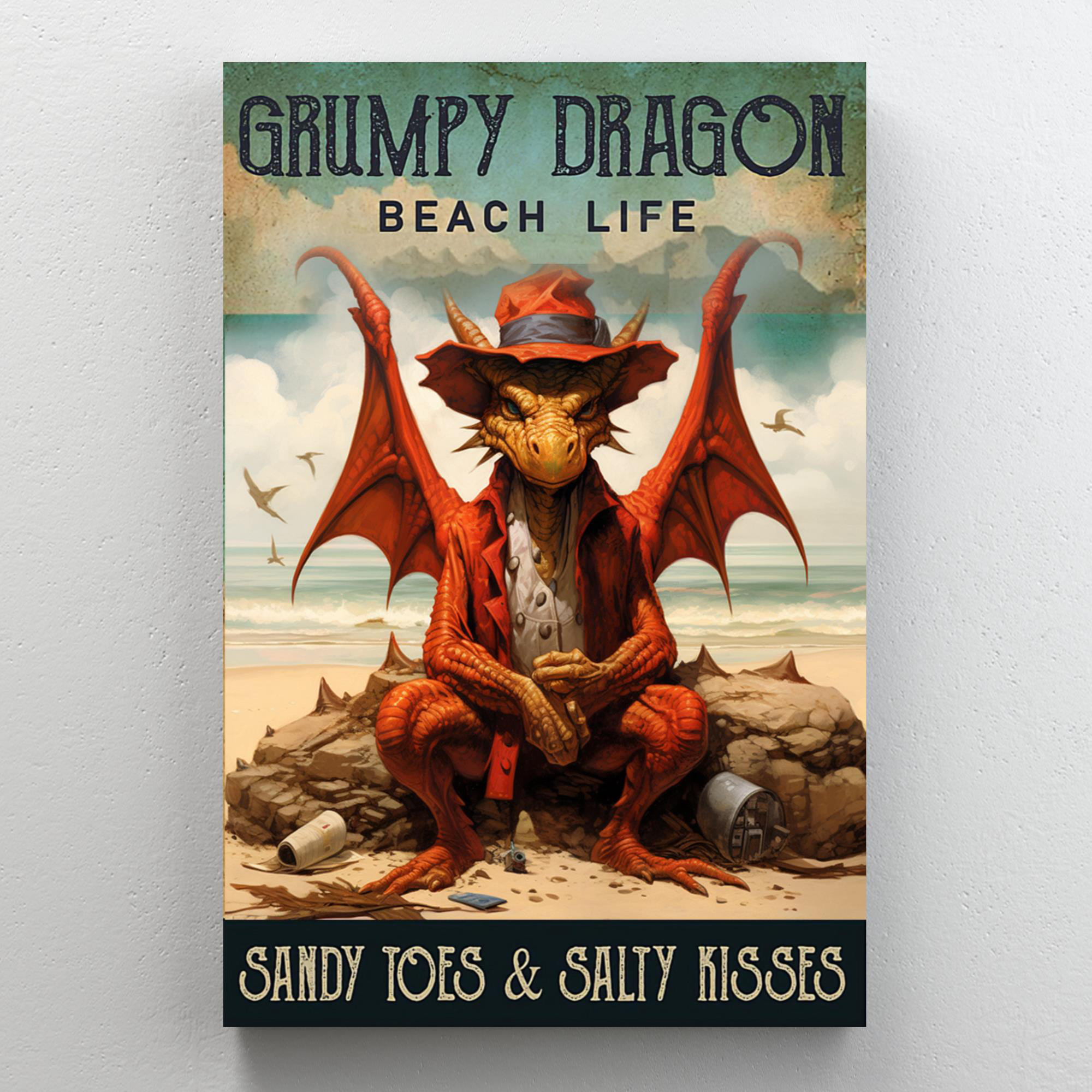 Trinx Grumpy Dragon Bach Life | Wayfair